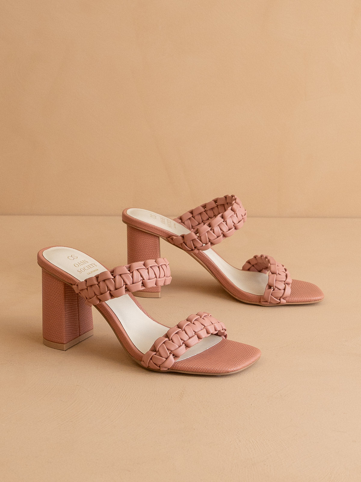 The Heidi | Rose Braided Band Sandal Heel – Oasis Society x Free Soul Co.