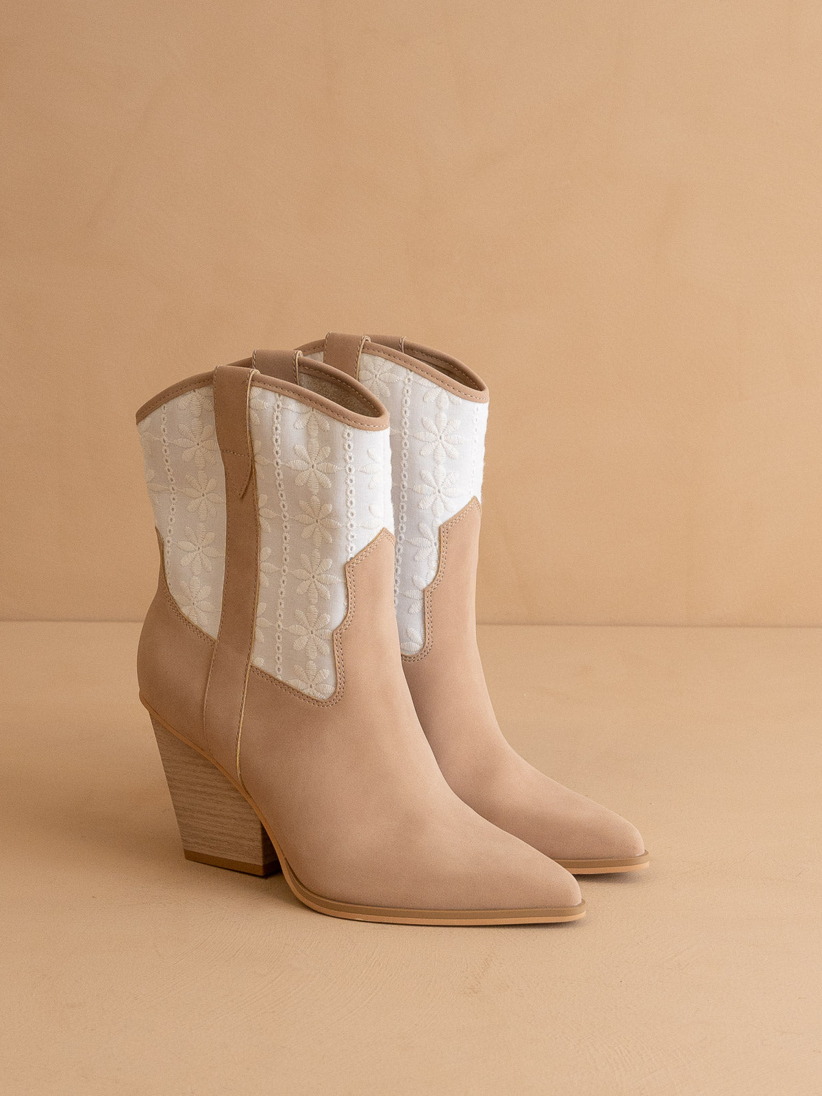 The Sutton | Dusty Pink Floral Embroidered Cowboy Boot – Oasis Society ...